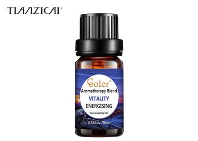 China Refreshing Calming Essential Oils Vitality Energy Glass Bottle Packaging For Diffuser for sale