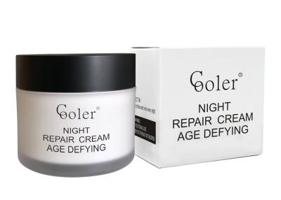 China 50ml Anti Aging Face Moisturizer Night Natural Formula With Hyaluronic Acid & Vitamin C for sale