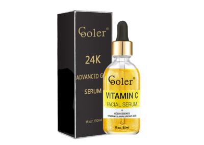 China 24k Pure Gold Foil 30ml Face Acne Treatment Essence Serum for sale