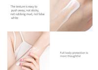 China Fast Absorbing Water Sweat Resistant Body Face Sunscreen Cream for sale