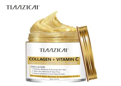 China GMP Collagen Clay Face Mask With Vitamin C Reduces Wrinkles Brightens Skin for sale