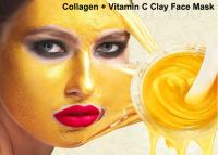 China GMP Collagen Clay Face Mask With Vitamin C Reduces Wrinkles Brightens Skin for sale