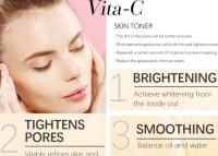 China OEM Vitamin C Beauty Facial Toner Refreshes Skin Removing Dirt Pore Minimizer Calming for sale