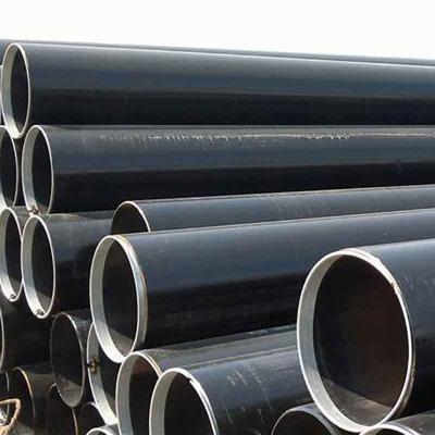 China ERW Carbon Steel Black Welded Seamless Tube ASTM A53 JIS/BIS Certified Hot Rolled Structure Application in 6m 12m Length for sale