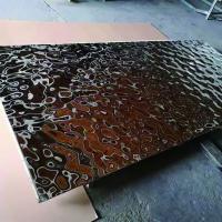 China 300 Series Grade Water Ripples Decorative Stainless Steel Flat Sheet Metal Wall Panel Tolerance ±1% for Home Decoration for sale