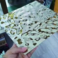 China Boiler Plate Standard AiSi Water Ripples Stainless Steel Sheet Metal Wall Panel for Architectural Design for sale