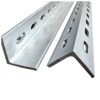China Non-Alloy Hot Dip Galvanized L Angle Iron Steel Bar with Hole for Construction AiSi ASTM bs DIN GB JIS EN Standardized for sale