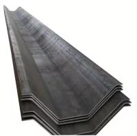 China Water Retaining Wall Hot Rolled Galvanized A660 Carbon Steel Sheet Piles Connector Z Type for Flat Sheet Construction for sale