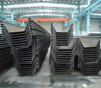 China Water Retaining Wall Hot Rolled Galvanized A660 Carbon Steel Sheet Piles Connector Z Type for Flat Sheet Construction for sale