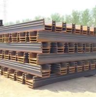 China Water Retaining Wall Hot Rolled Galvanized A660 Carbon Steel Sheet Piles Connector Z Type for Flat Sheet Construction for sale