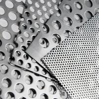 China 304 Stainless Steel Perforated Sheet 5x10 Patterned Plate with BA Surface Finish and 2mm Thickness ASTM Standard for sale