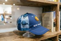 China Debossed Texture Six Panel Cap Heat Pressed Imprint Custom Logo Design for sale