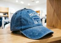 China Six Panel Embroidery Baseball Cap Side Detail Stitching Full Coverage Custom Logo Design for sale