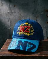 China Gradient Thread Six Panel Cap Custom Embroidery Logo Blend Color Design for sale