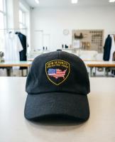 China Large Back Embroidery Baseball Cap Statement Design Dual Sided Panel Custom Logo Stitching for sale