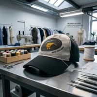 China Patterned Under Brim Six Panel Cap Surprise Detail Custom Embroidery Logo Design for sale