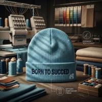 China Acrylic Knit Winter Beanie Hat OEM Cuffed Fold Brim Style 60g for sale