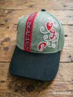China Printed Six Panel Cap 3D Embroidery Design Custom Logo Textured Crown Style for sale
