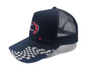 China Structured Foam Front Mesh Back Custom Trucker Cap Embroidery Logo Design for sale