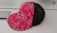 China Inside Taping Print Custom Logo Baseball Caps Hidden Seam Detail Flat Bill Design for sale