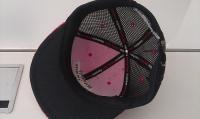 China Inside Taping Print Custom Logo Baseball Caps Hidden Seam Detail Flat Bill Design for sale