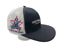 China Velcro Strap Closure Embroidered Trucker Hat Cotton Twill Breathable Mesh Back for sale