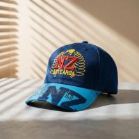 China Gradient Thread Six Panel Cap Custom Embroidery Logo Blend Color Design for sale