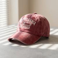 China Acid Wash Six Panel Cap Retro Faded Cotton Custom Embroidery Logo Style for sale
