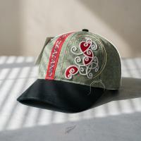 China Printed Six Panel Cap 3D Embroidery Design Custom Logo Textured Crown Style for sale