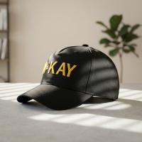 China Satin Finish Six Panel Cap Smooth Lustrous Custom Embroidery Logo Design for sale