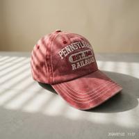 China Acid Wash Six Panel Cap Retro Faded Cotton Custom Embroidery Logo Style for sale