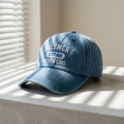 China Embroidered Six Panel Cotton Baseball Cap Structured Crown Logo Design Style for sale