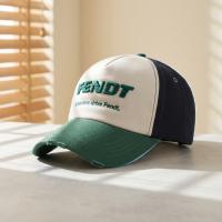 China Woven Patch Label Mens 5 Panel Hat Seamless Camp Style Badge Design for sale