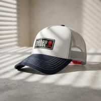China Herringbone Print Custom Printed Trucker Hats Five Panel Crown Design Style for sale