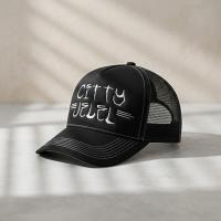 China Full Sublimation Print Customized Trucker Hats Mesh Back Edge Graphic Style for sale