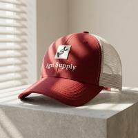 China Cotton Twill Front Mesh Back Custom Trucker Cap Embroidery Design Style for sale