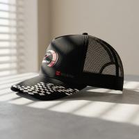 China Structured Foam Front Mesh Back Custom Trucker Cap Embroidery Logo Design for sale
