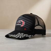 China Structured Foam Front Mesh Back Custom Trucker Cap Embroidery Logo Design for sale