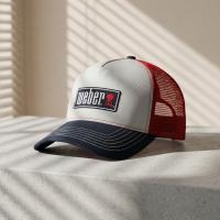 China Herringbone Print Custom Printed Trucker Hats Five Panel Crown Design Style for sale
