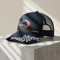 China Structured Foam Front Mesh Back Custom Trucker Cap Embroidery Logo Design for sale