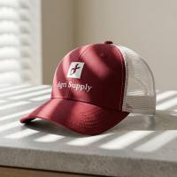 China Cotton Twill Front Mesh Back Custom Trucker Cap Embroidery Design Style for sale