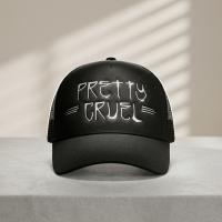 China Full Sublimation Print Customized Trucker Hats Mesh Back Edge Graphic Style for sale