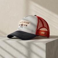 China Pre Curved Cotton Twill Custom Logo Trucker Hat Mesh Back Design Style for sale