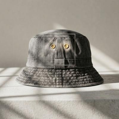 China Lightweight Cotton Bucket Hat Outdoor Sun Protection Packable for Travel for sale