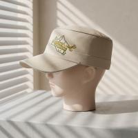 China Outdoor Custom Embroidery Cap Brass Eyelets Pre Curved Brim OEM for sale
