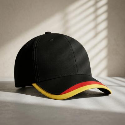 China Denim Crown Embroidery Baseball Cap Rugged Jeans Fabric Custom Logo Stitching Detail Cap for sale