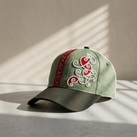 China Chain Stitch Embroidery Baseball Cap Looping Thread Vintage Handcrafted Logo Design Cap for sale