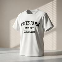 China Crew Neck Ribbed Collar Custom Print T Shirt Private Label OEM 350gsm for sale