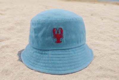 China Custom Embroidery Bucket Hat Reversible Beach Summer Sun Hat for Women Men for sale