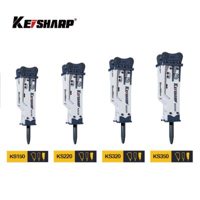China KS550 200mm Chisel Box Type Excavator Hydraulic Breakers For Mining / Metallurgy for sale